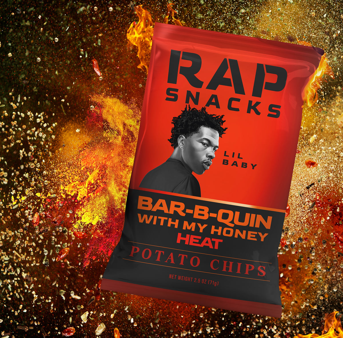 Lil Baby | Bar-B-Quin with my Honey Heat Potato Chips (10 Bags) Top Te ...